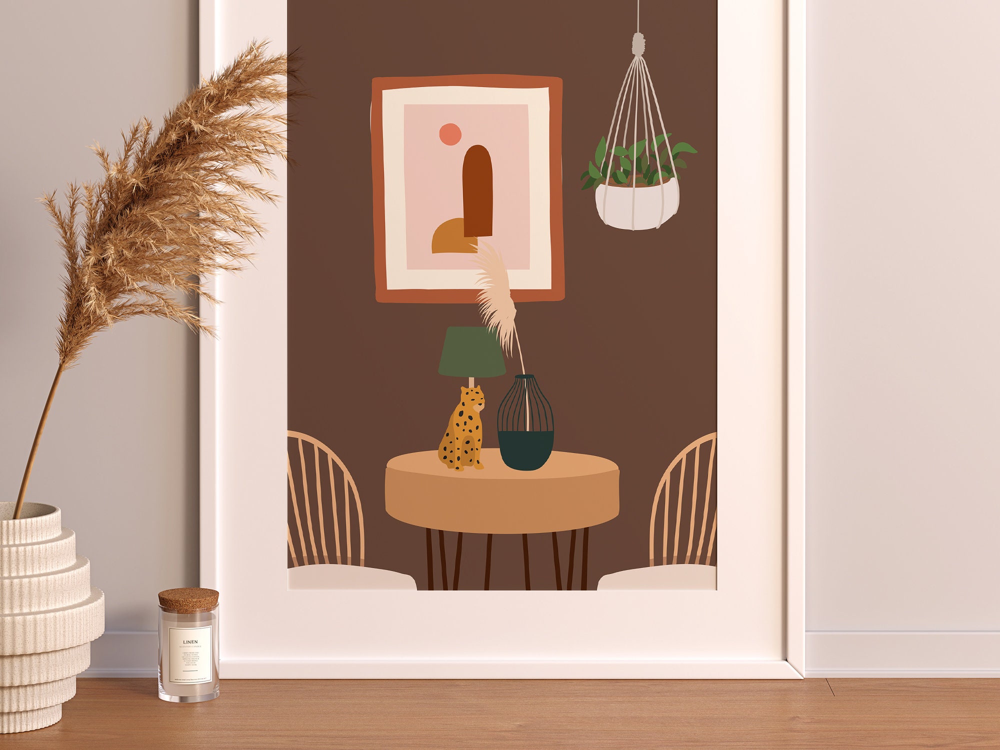 Boho Home Wall Art Printable Cozy Interior Poster Boho Room Decor ...