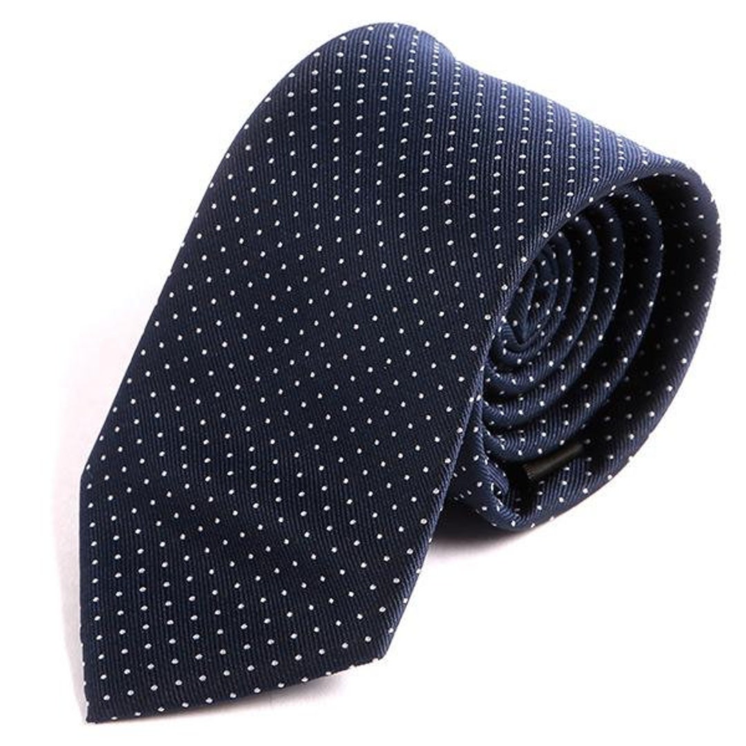 Mens Tie Subtle Navy Blue Mini Dots 7.5cm Ply Tie, Gift for Him - Etsy