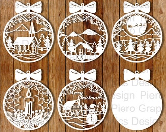 Merry Christmas SVG Files for Silhouette Cameo and Cricut. Clipart PNG ...