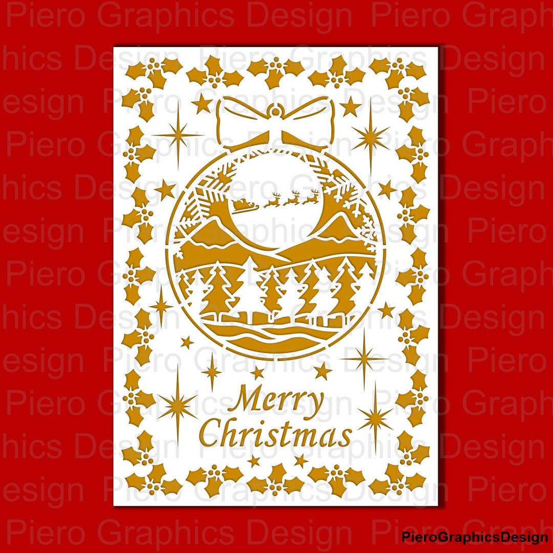 Merry Christmas SVG Files for Silhouette Cameo and Cricut. Clipart PNG ...
