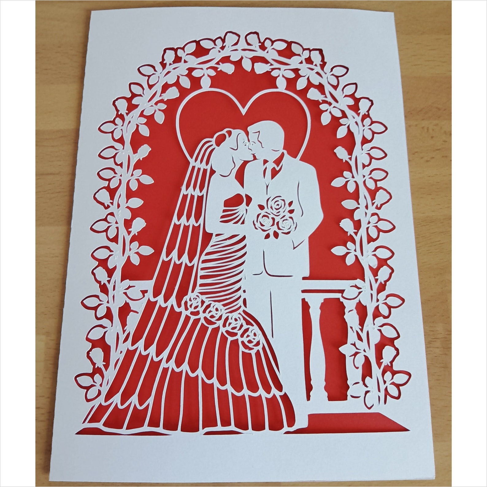 Wedding Card SVG Files for Silhouette Cameo and Cricut. | Etsy