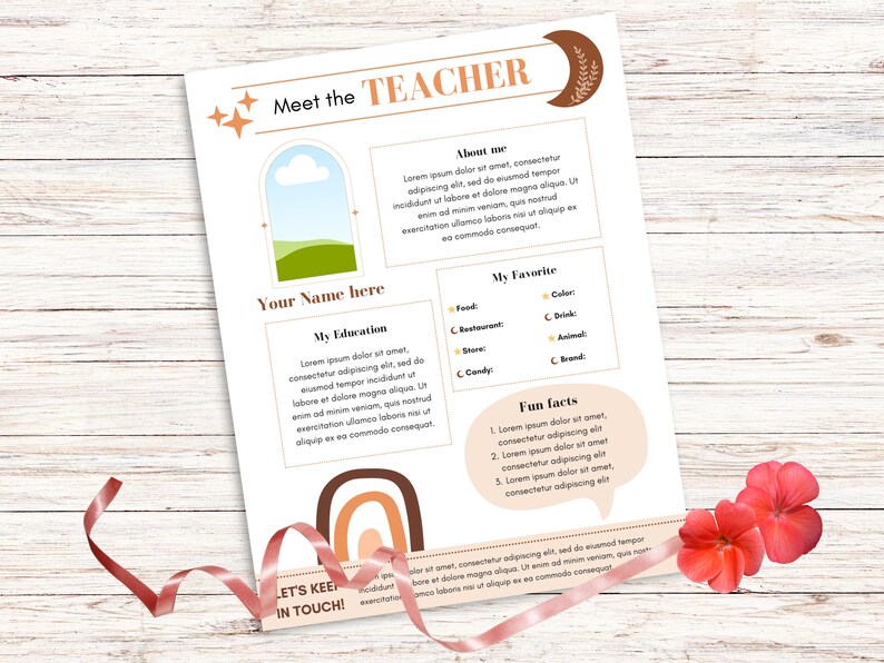 Editable Meet the Teacher Template Bundle: Back to School Printable ...