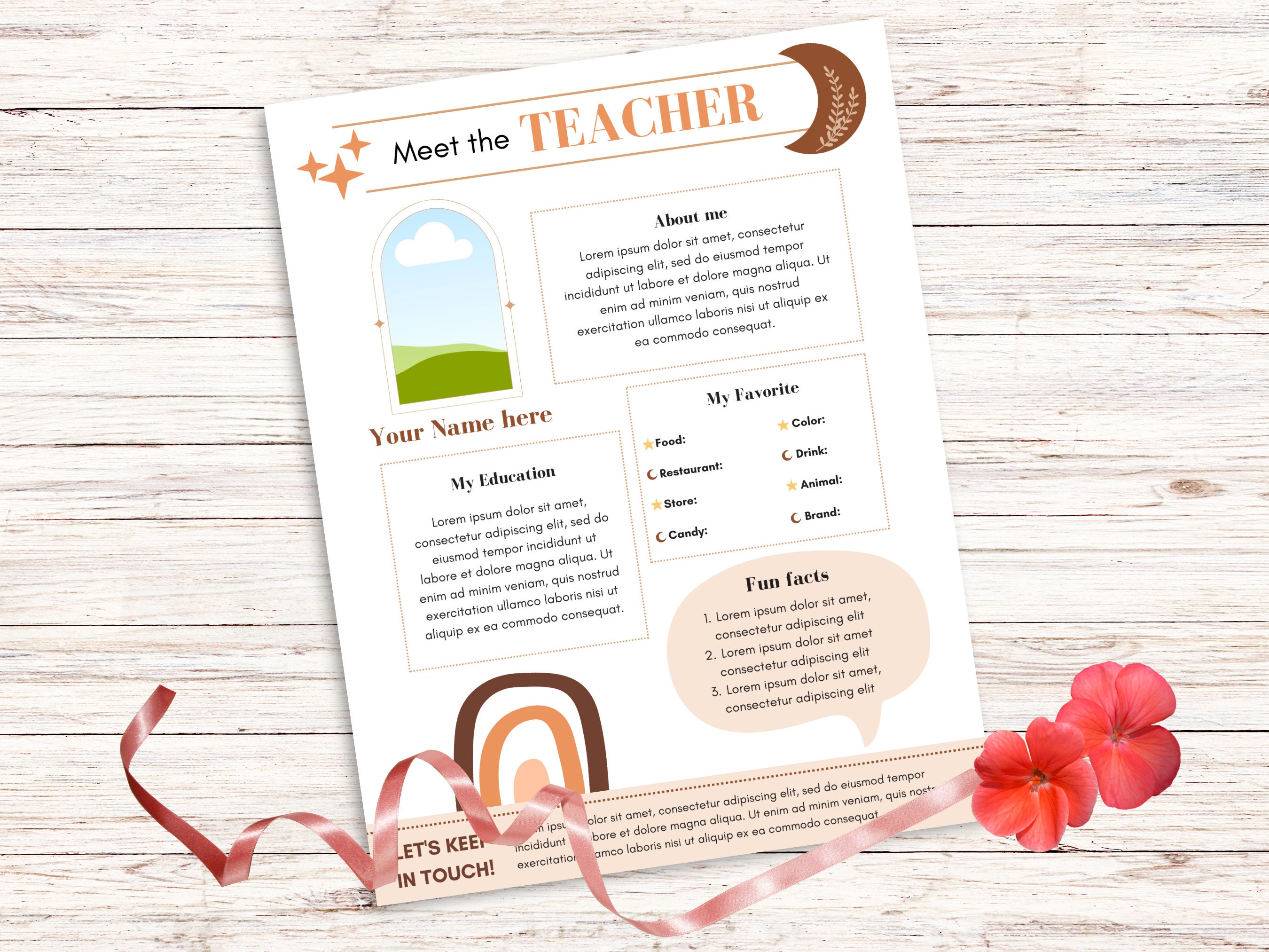 Editable Meet the Teacher Template Bundle: Back to School Printable ...