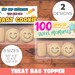 100th Day OF School Treat Bag Toppers, 100 Days of School Chip Bag ...