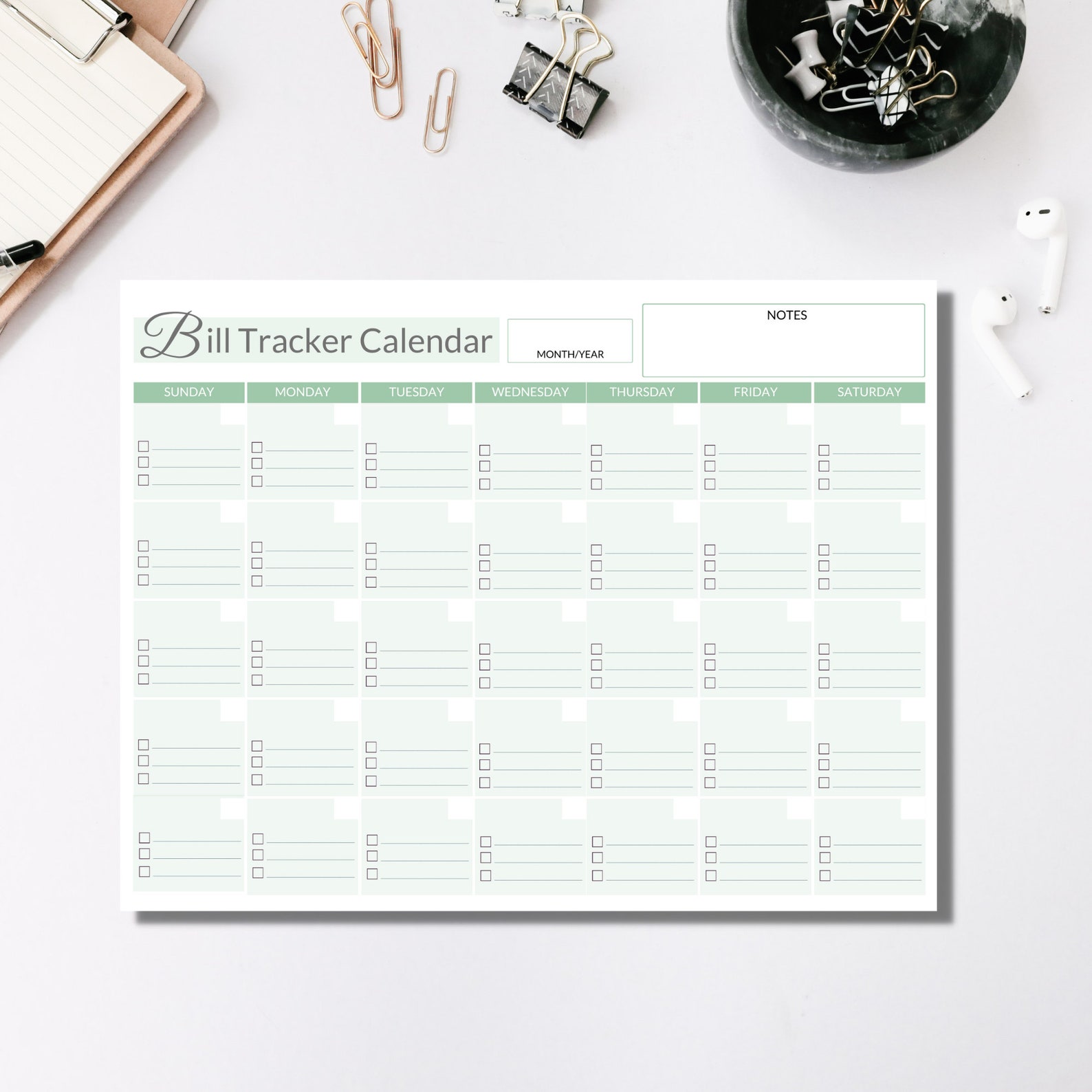 Bill Tracker, Bill Tracker Printable, Payment Tracker, Printable Bill ...