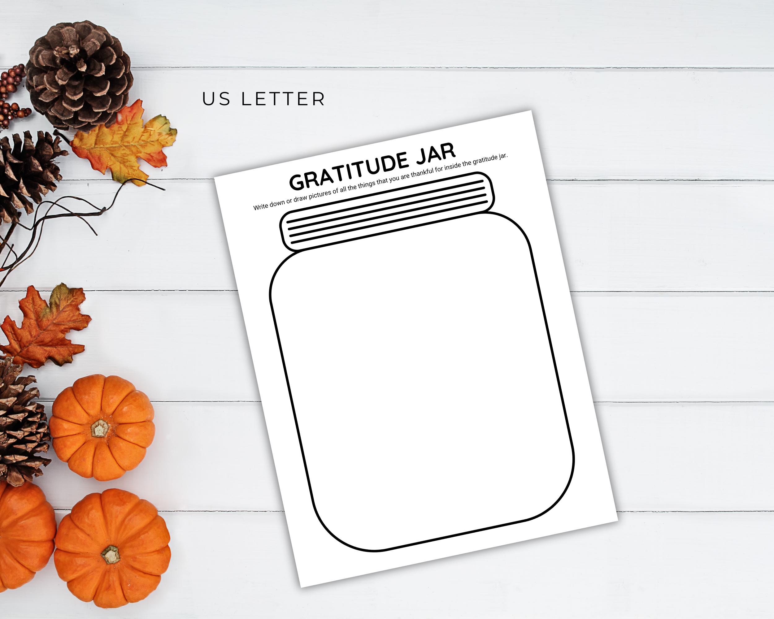 Gratitude Jar Printable, Gratitude Jar Cards, Gratitude Activity for ...