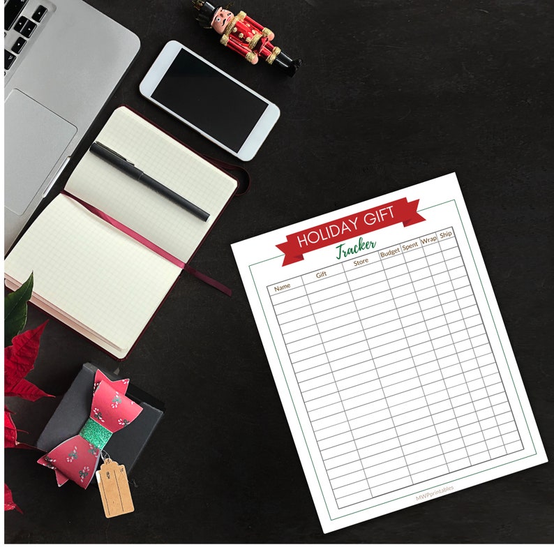 Christmas Gift Tracker, Christmas List Maker, Christmas Gift Ideas ...