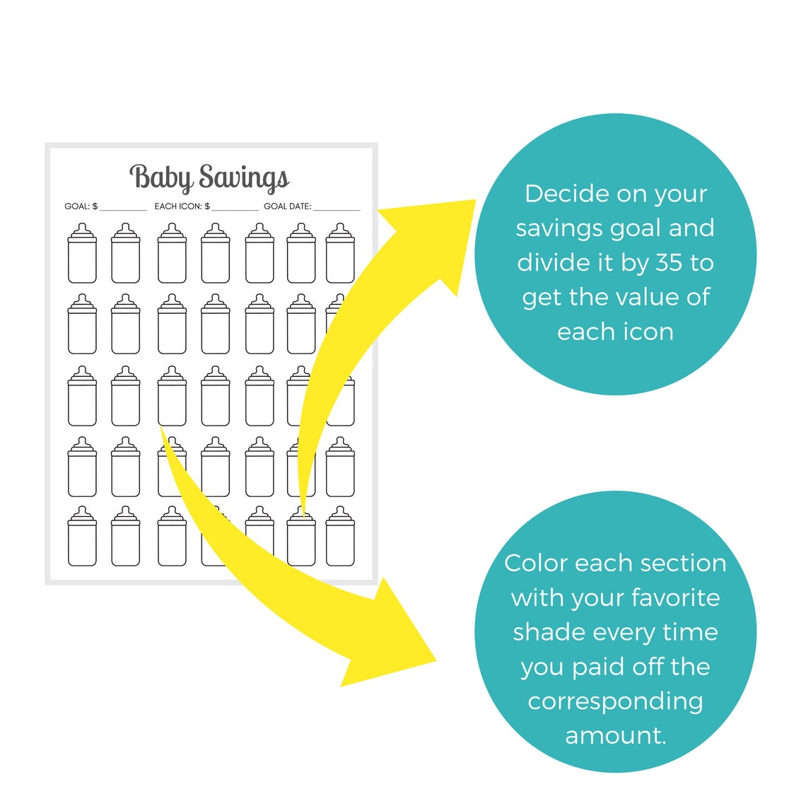 Baby Fund Tracker, Baby Savings Tracker, Money for Baby Tracker ...