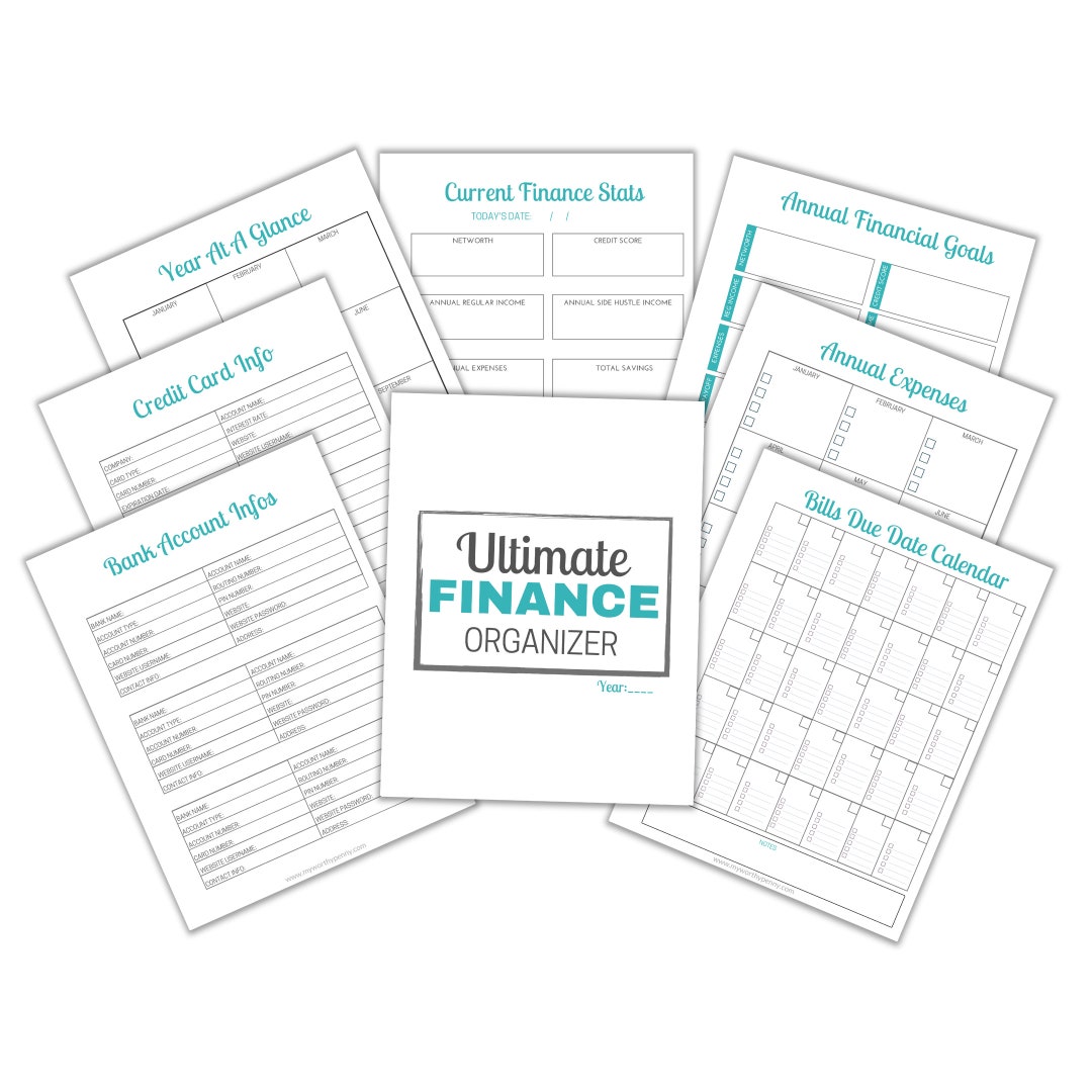 Financial Planner Printable, Budget Planner Printables, Monthly Budget ...