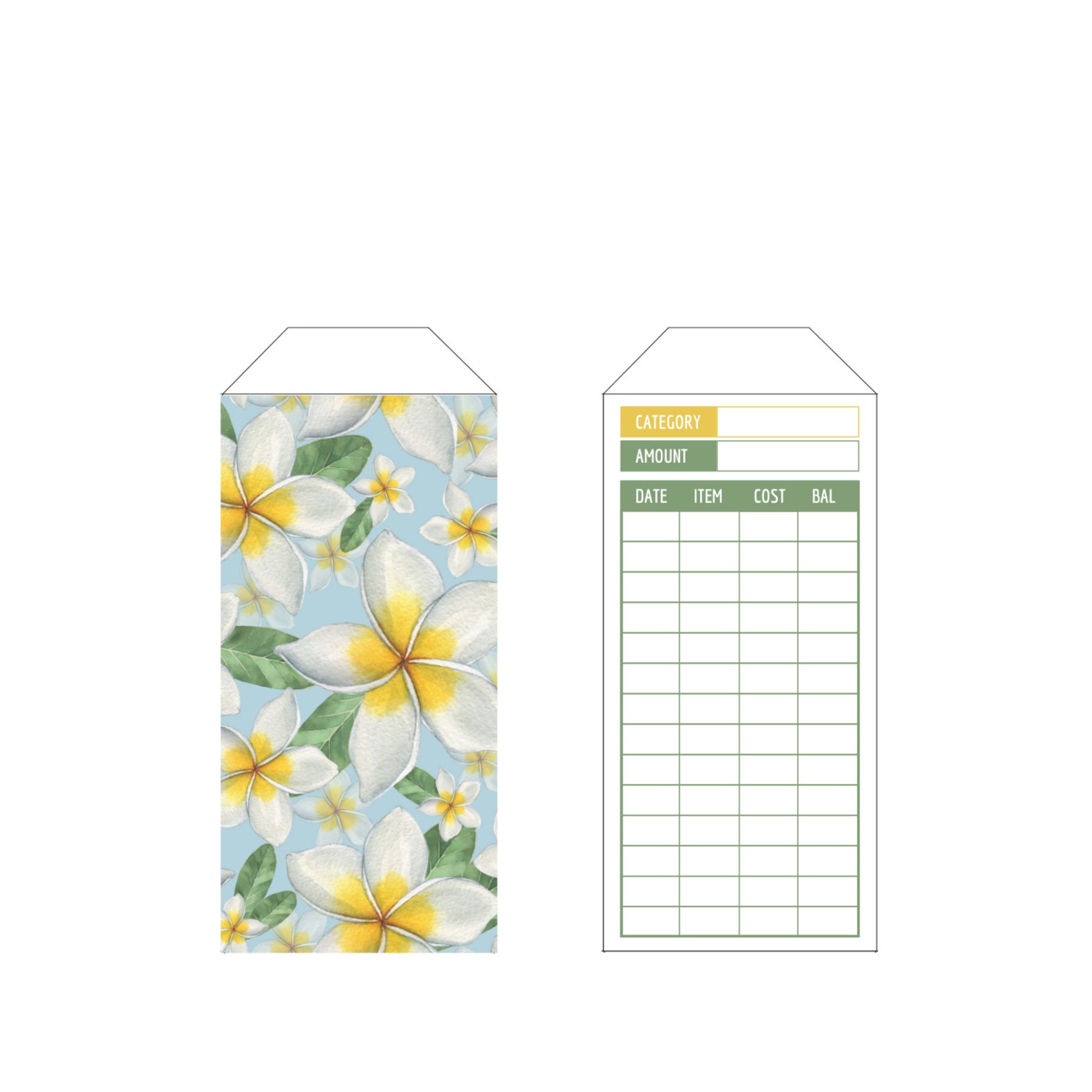 Cash Envelope Template With Expense Log | Cash Envelope Insert ...