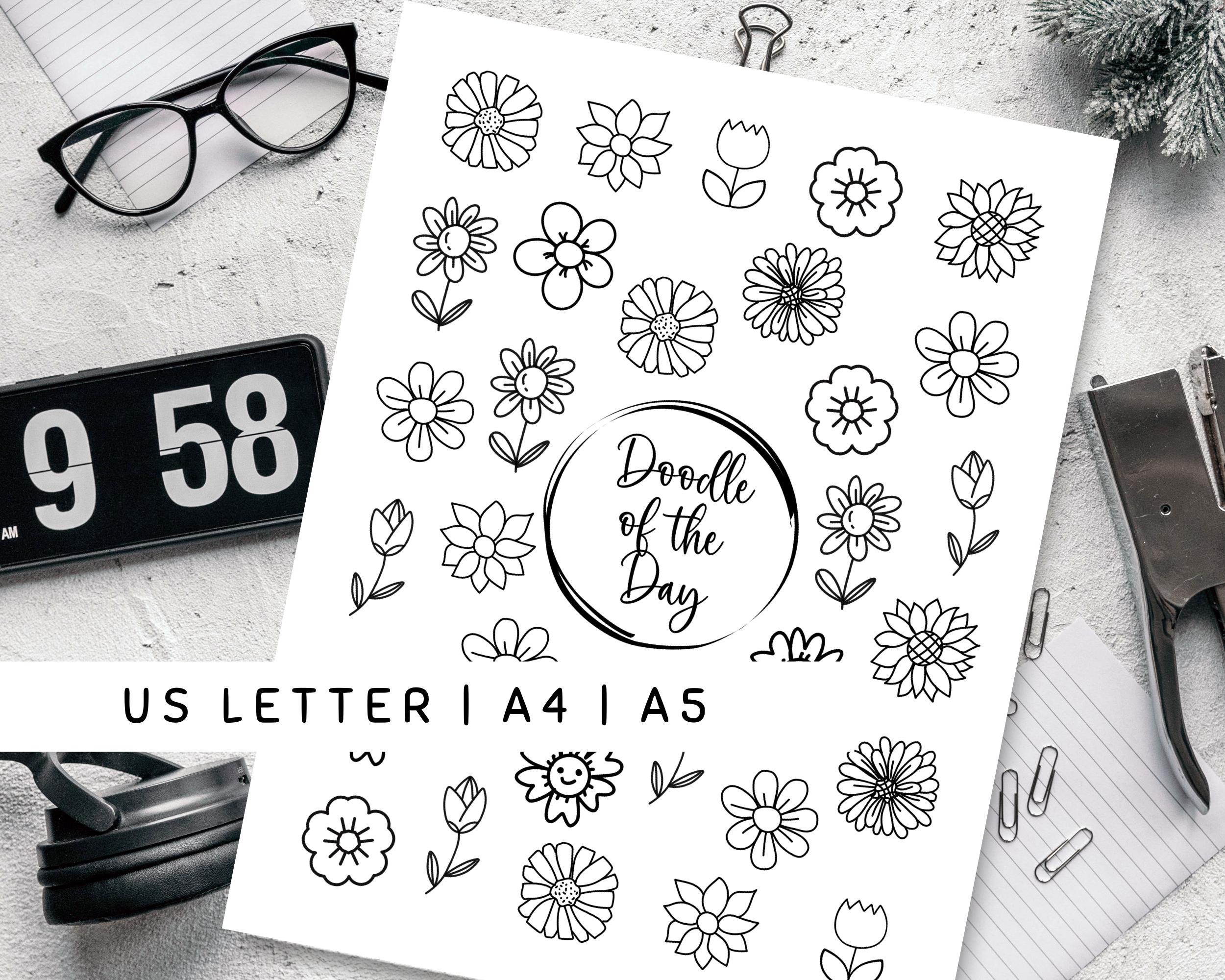 Spring Doodle of the Day | Printable Journal Page | Daily Doodle ...