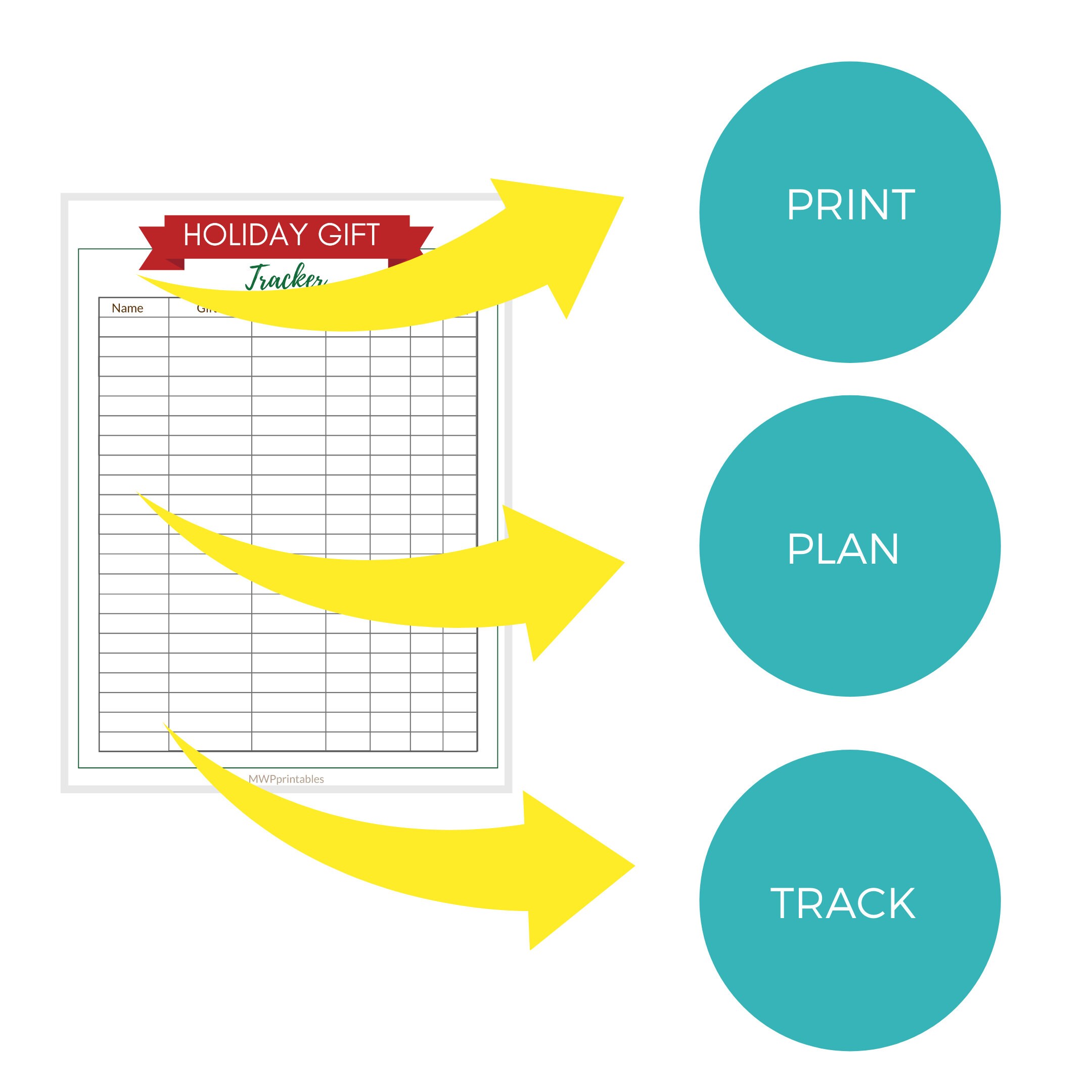 Christmas Gift Tracker Christmas List Maker Christmas Gift - Etsy