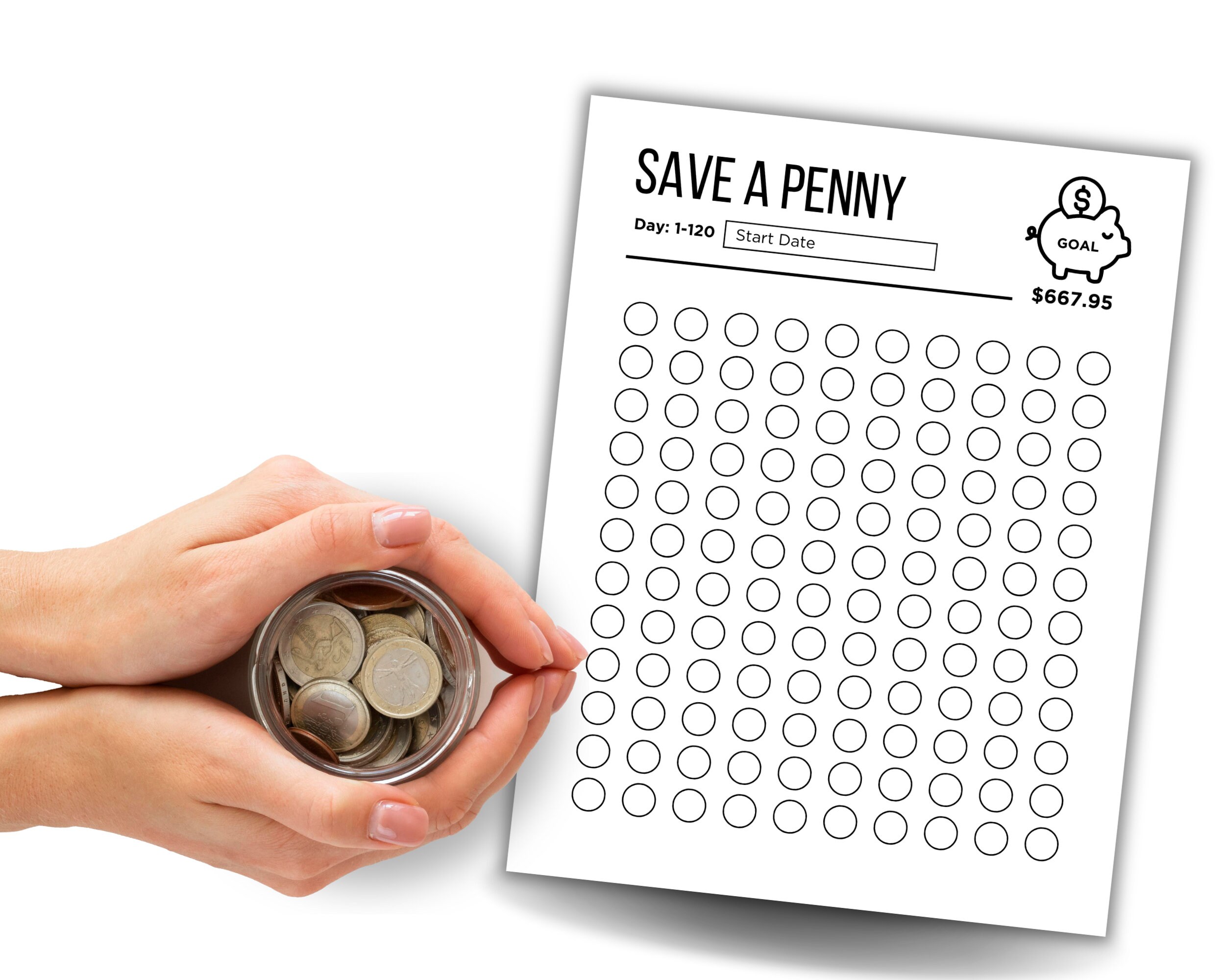 365 Day Penny Savings Challenge Chart (digital Download) - Etsy