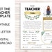 Editable Meet the Teacher Template Bundle: Back to School Printable ...