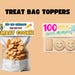 100th Day OF School Treat Bag Toppers, 100 Days of School Chip Bag ...
