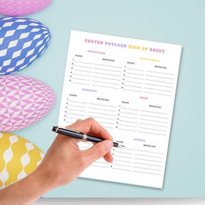 Editable Easter Potluck Invitation, Easter Sunday Church Flyer, Easter ...