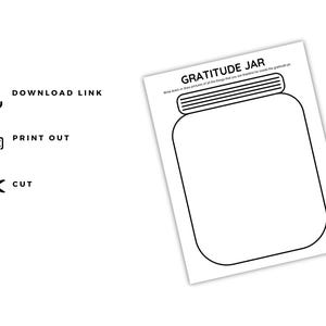 Gratitude Jar Printable, Gratitude Jar Cards, Gratitude Activity for ...