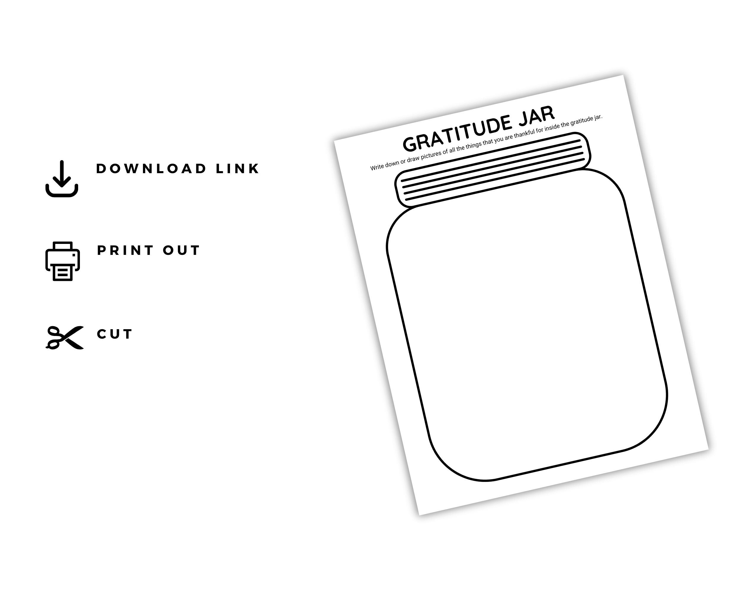 Gratitude Jar Printable, Gratitude Jar Cards, Gratitude Activity for ...
