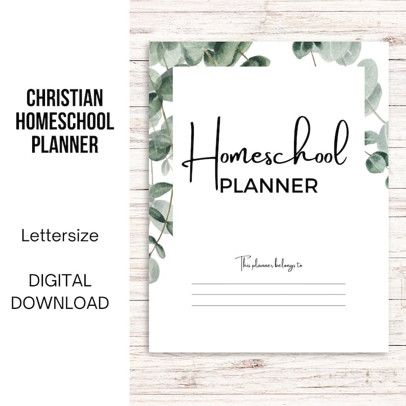 Christian Homeschool Planner: Minimalist Mom Homeschool Resources (PDF ...