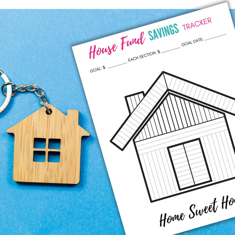 House Savings Tracker | House Fund | House Downpayment Tracker | Home ...