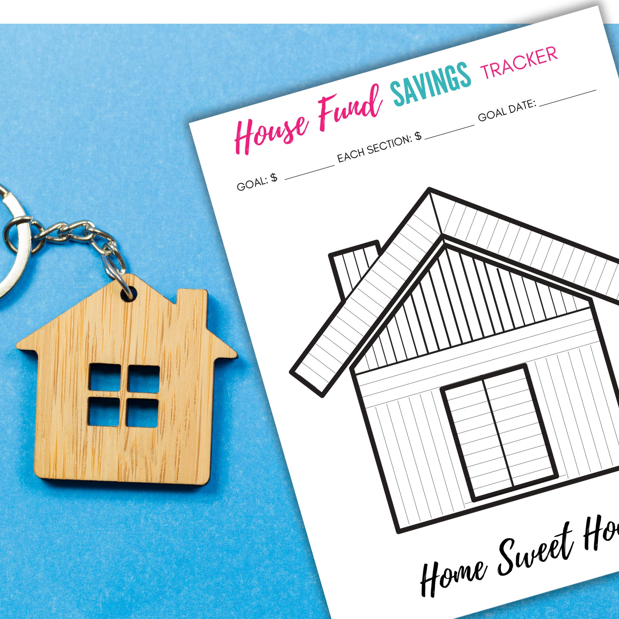 House Savings Tracker | House Fund | House Downpayment Tracker | Home ...