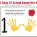 100 Days of School Handprint Art: Pre-k Activity (digital Download) - Etsy