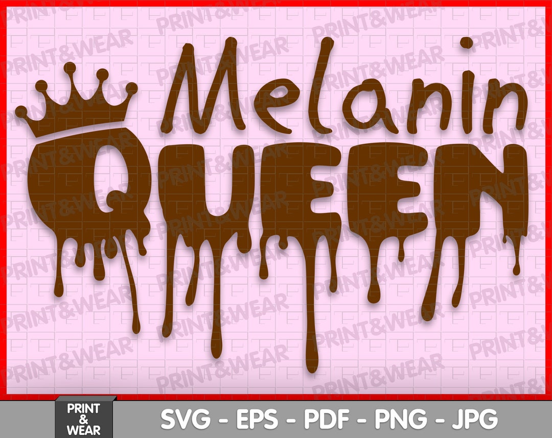 Melanin Queen Svg - Etsy