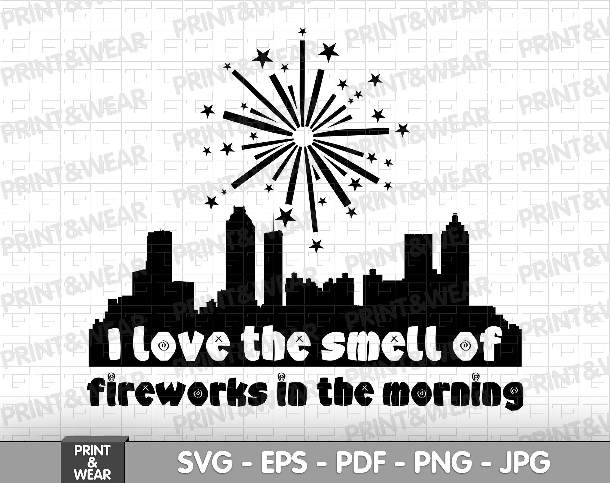 Fireworks Svg July 4th Svg Patriotic Svg Smell of Fireworks - Etsy UK