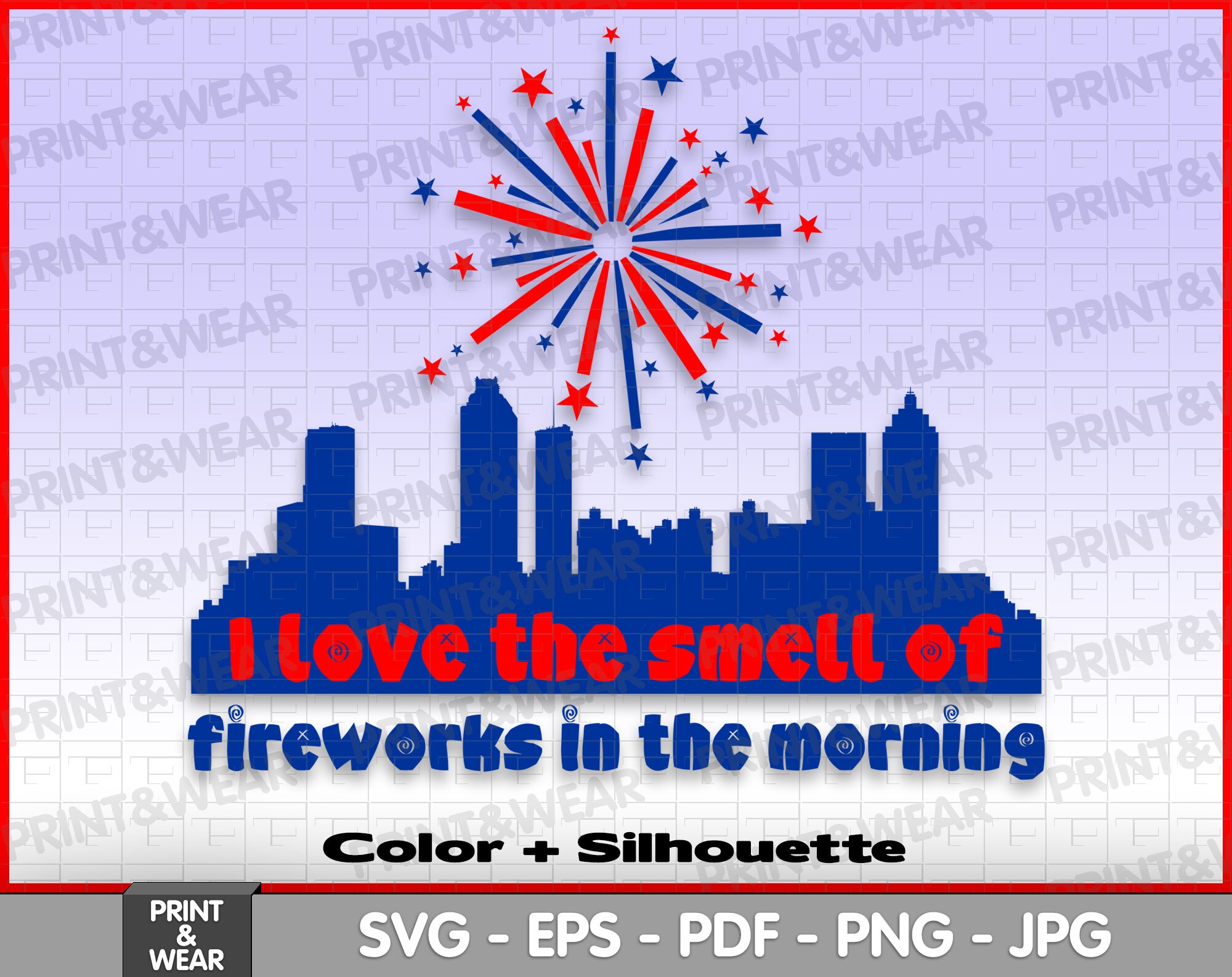 Fireworks Svg July 4th Svg Patriotic Svg Smell of Fireworks - Etsy UK