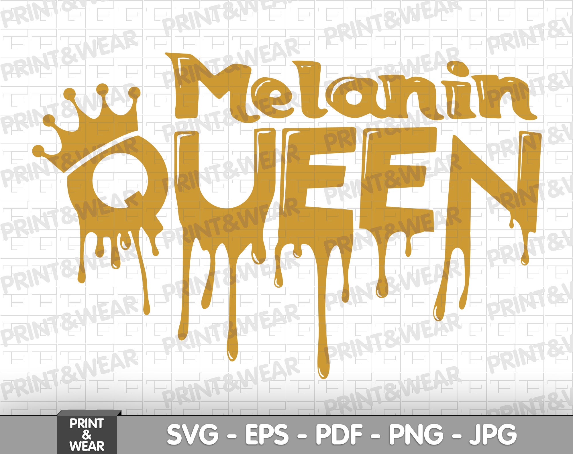 Melanin Queen svg Melanin dripping svg Melanin svg Black | Etsy