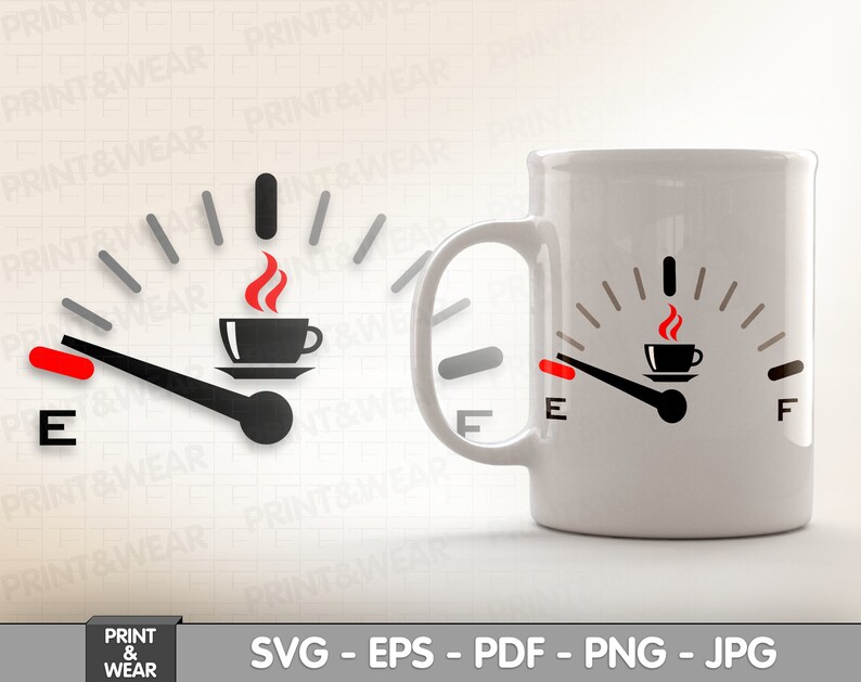 Coffee Meter Svg Coffee Gauge Vector Image Coffee Lover Art - Etsy