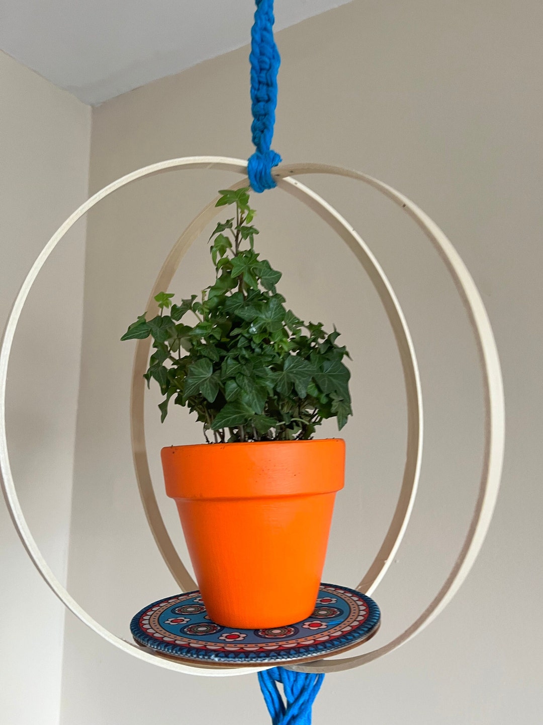 Boho Hoop Plant Hanger-sphere Shaped- Embroidery Rings - Etsy