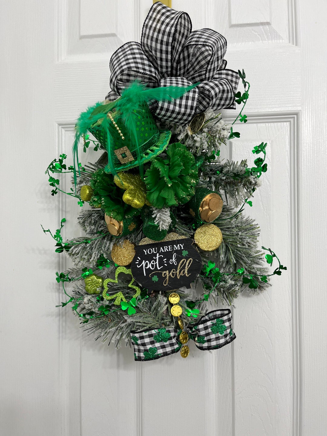 St Patricks Day Door Swag - Etsy