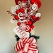 Peppermint Striped Tree Topper, Merry Christmas Topper - Etsy