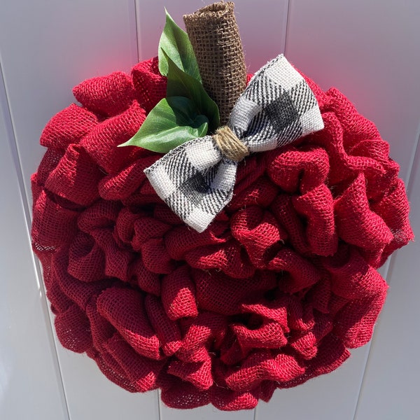 Red Apple Wreath - Etsy