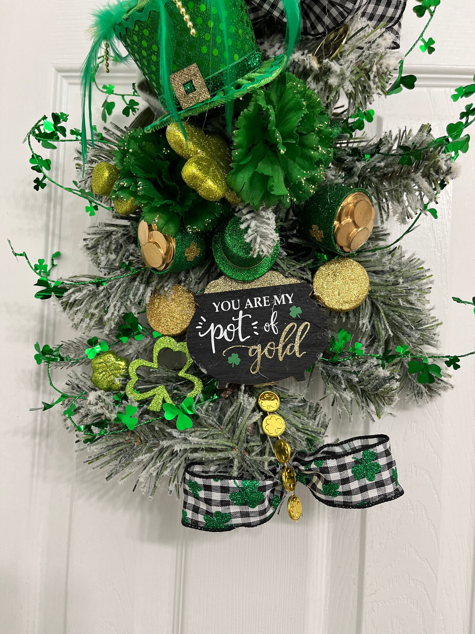 St Patricks Day Door Swag - Etsy