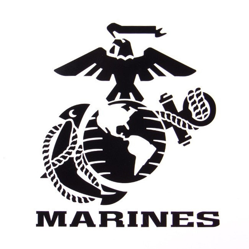 Vinyl Decal for Window US Marines EGA Logo | Etsy