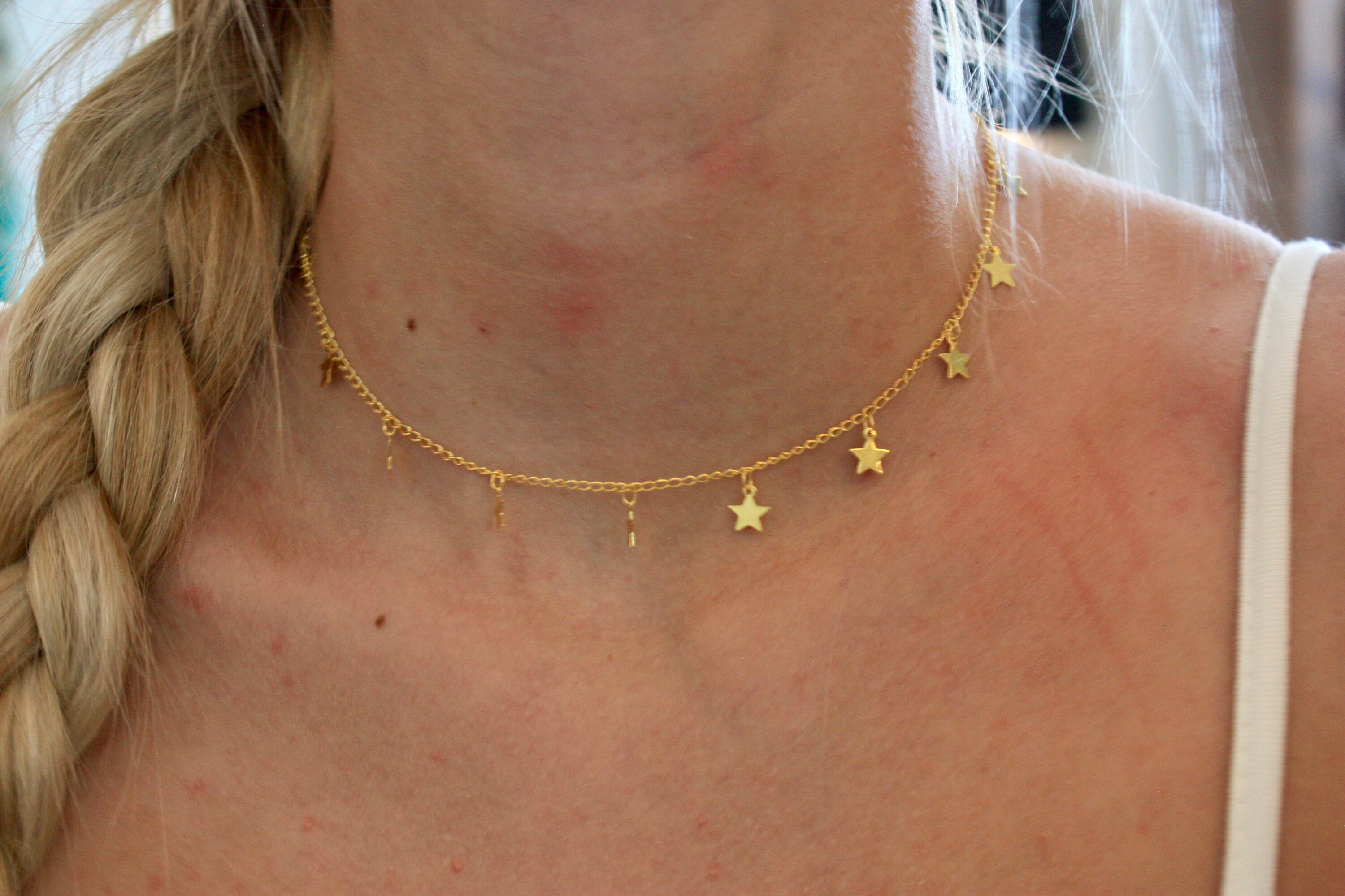 Gold Star Choker | Etsy
