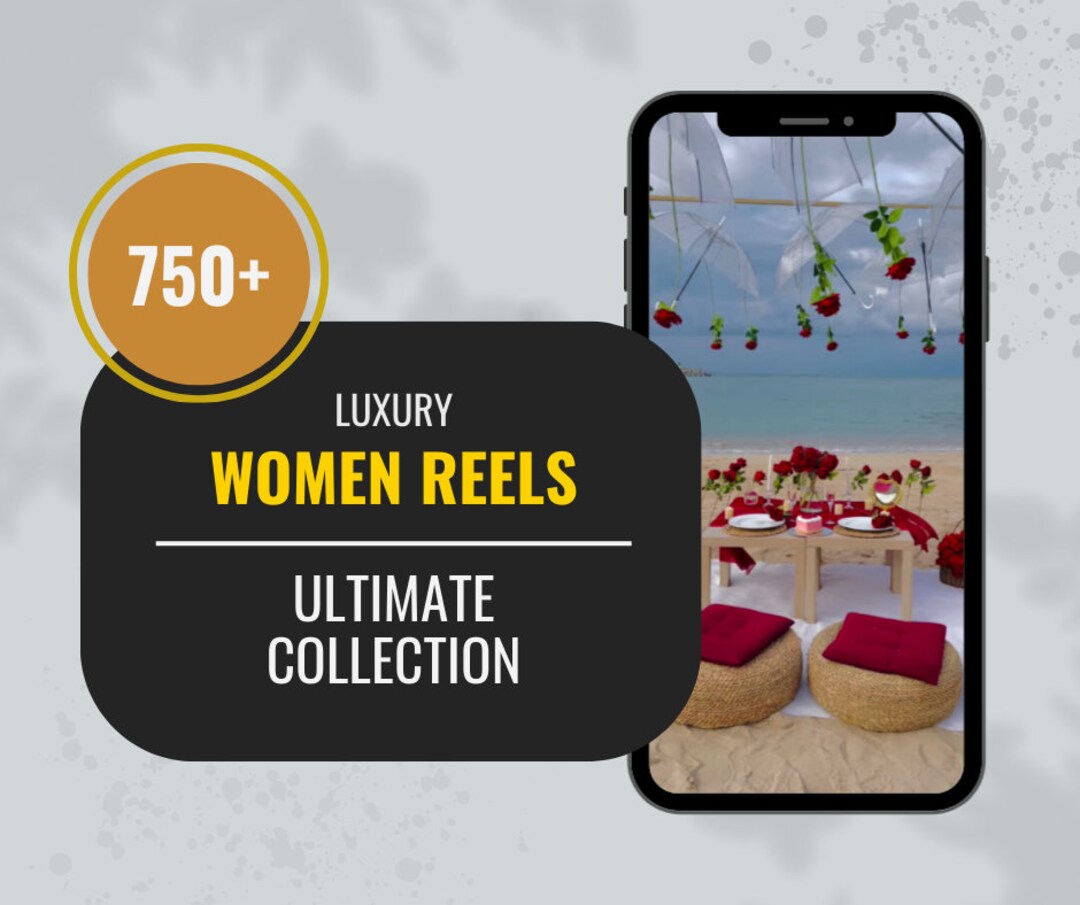 750 Women Luxury Reels Aesthetic Videos With Master Resell Rights MRR ...