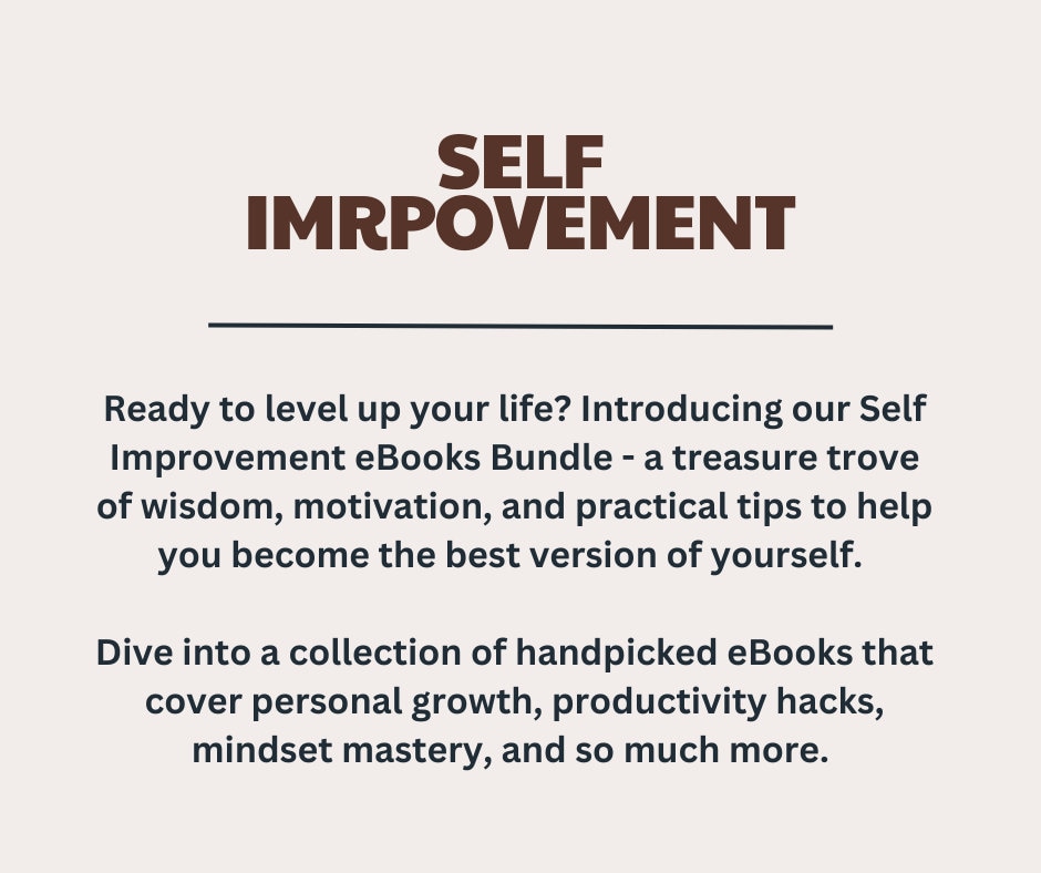 Self-improvement Bundle With Resell Rights | 900+ Ebooks | Self-help ...
