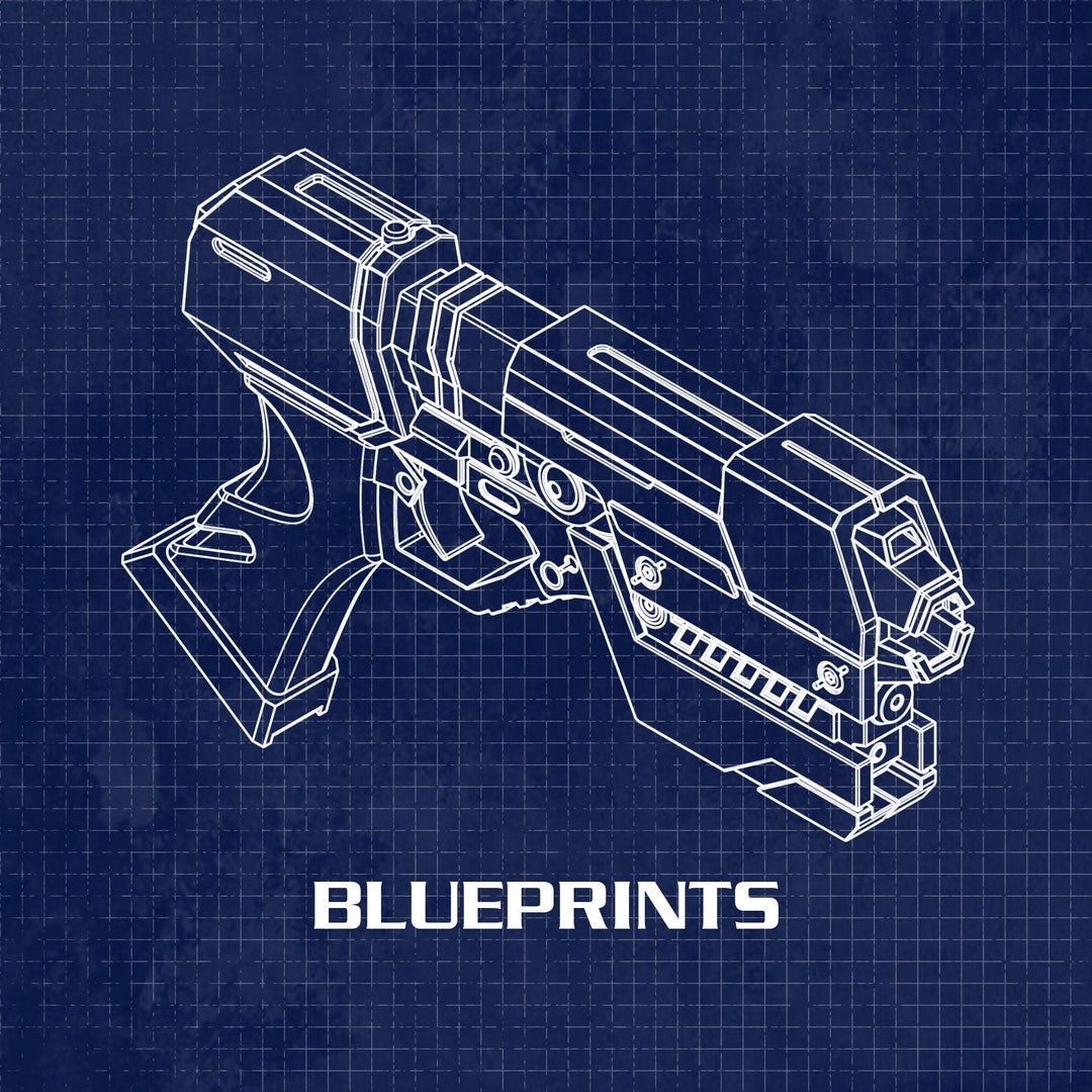 Metroid Zero Suit Samus Paralyzer Blueprints - Etsy