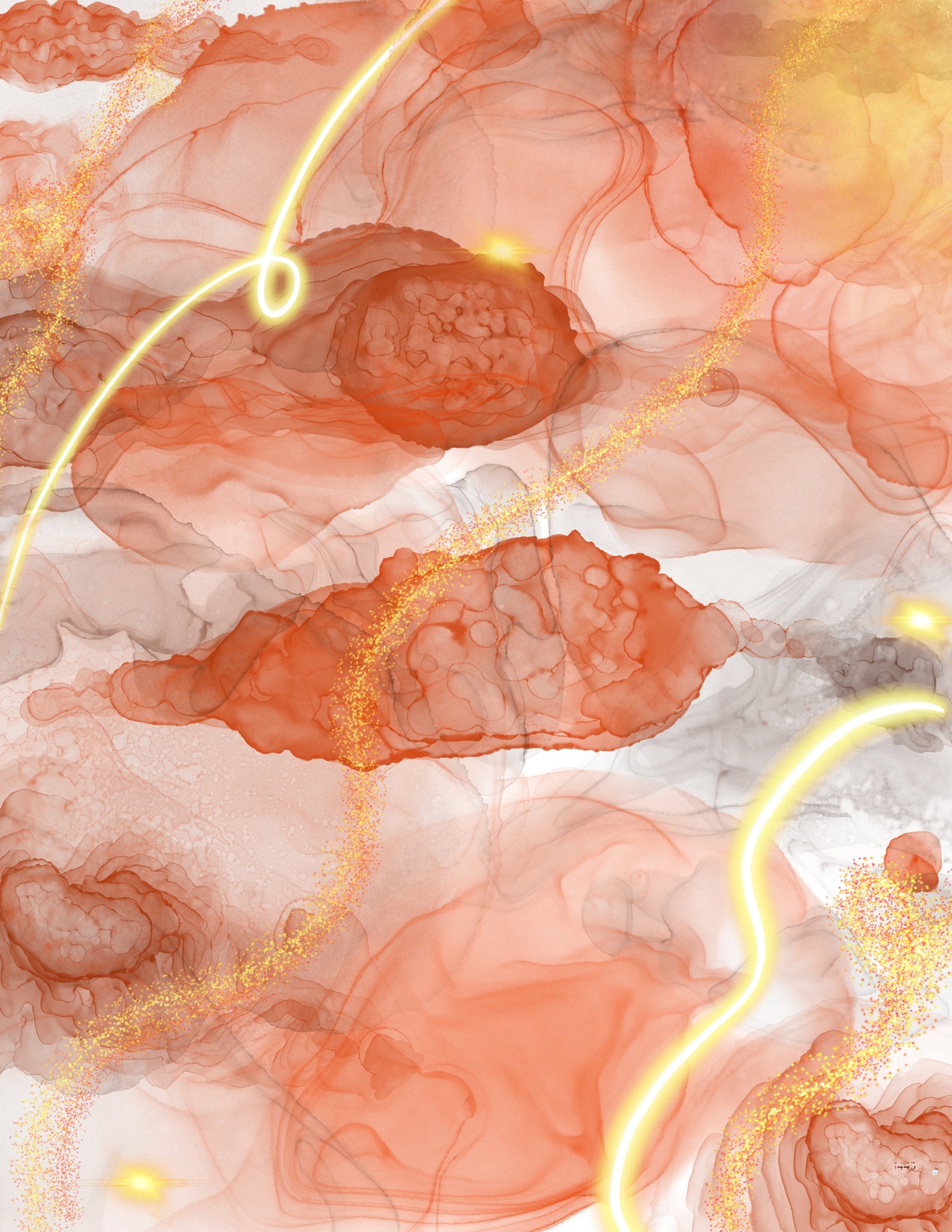 Orange Abstract Print - Light - Digital Print/background - Etsy