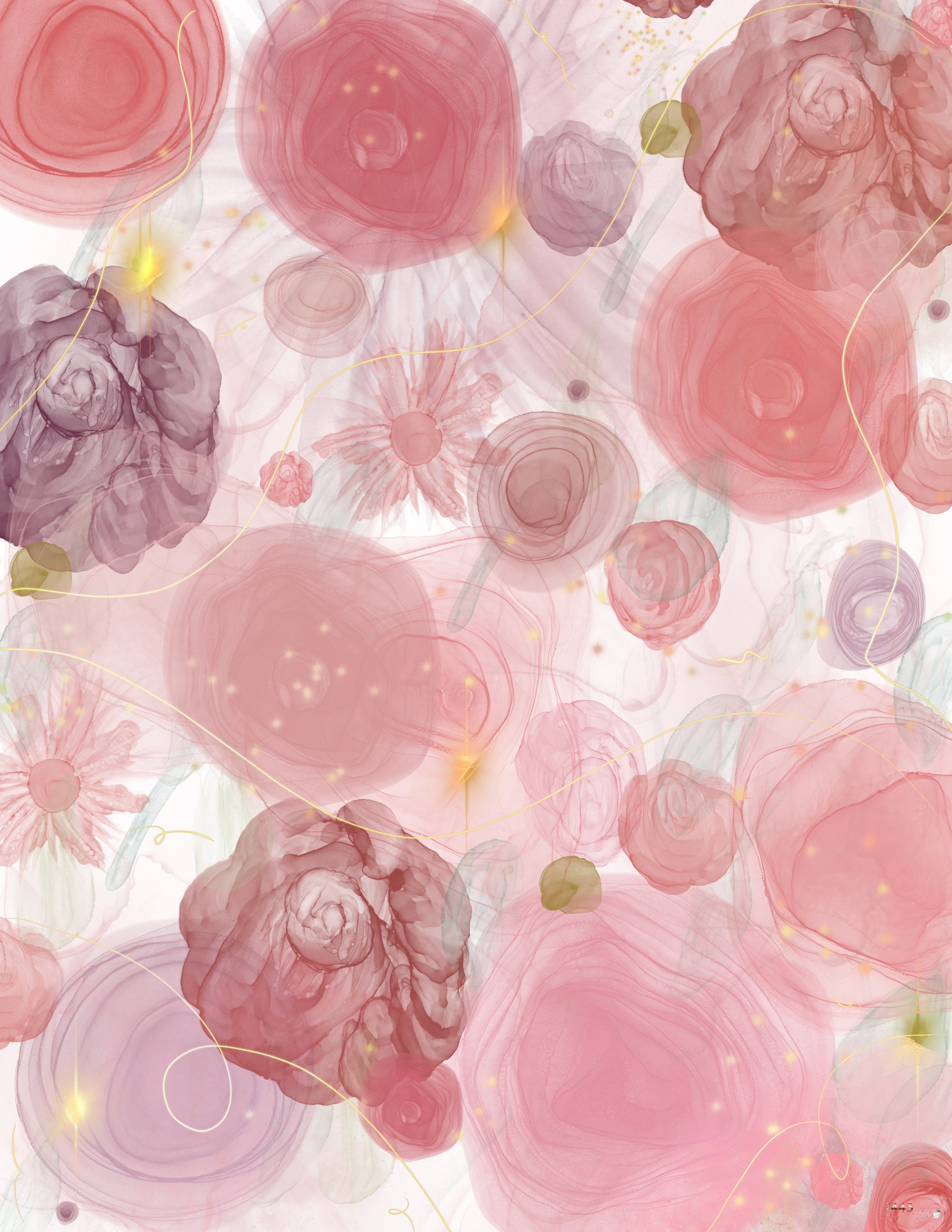 Rose Abstract Print - Digital Print/background - Etsy