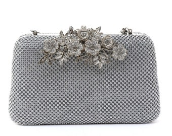 Silver Evening Bag - Etsy