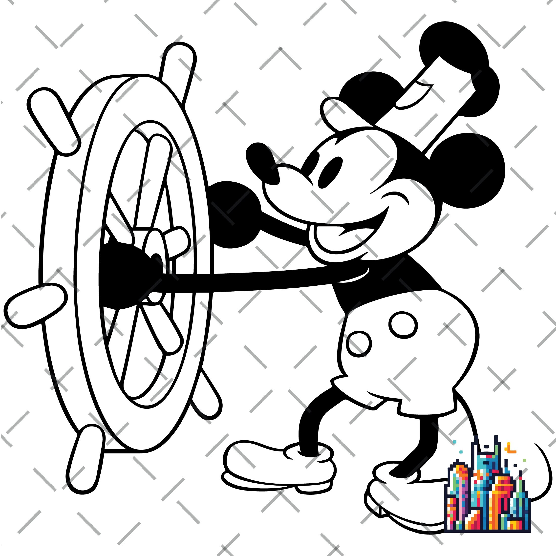 Steamboat Willie SVG & PNG, Digital Download, Cut File, Cricut ...