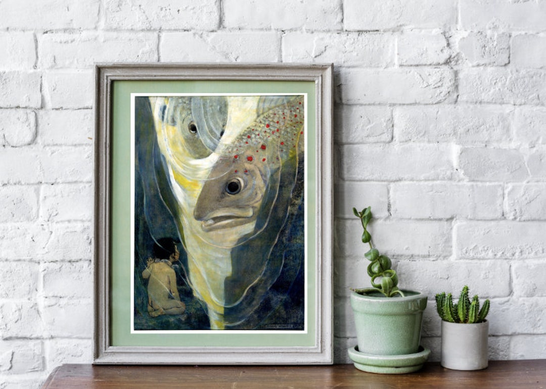 Fairytale Cottage Core Art Print -the Water Babies Illustration-warwick ...
