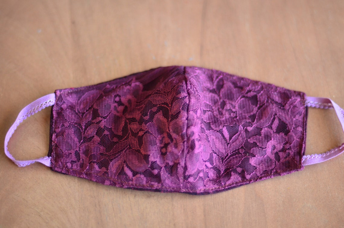 Handmade Lace Face Mask with a layer / Soft Breathable and | Etsy