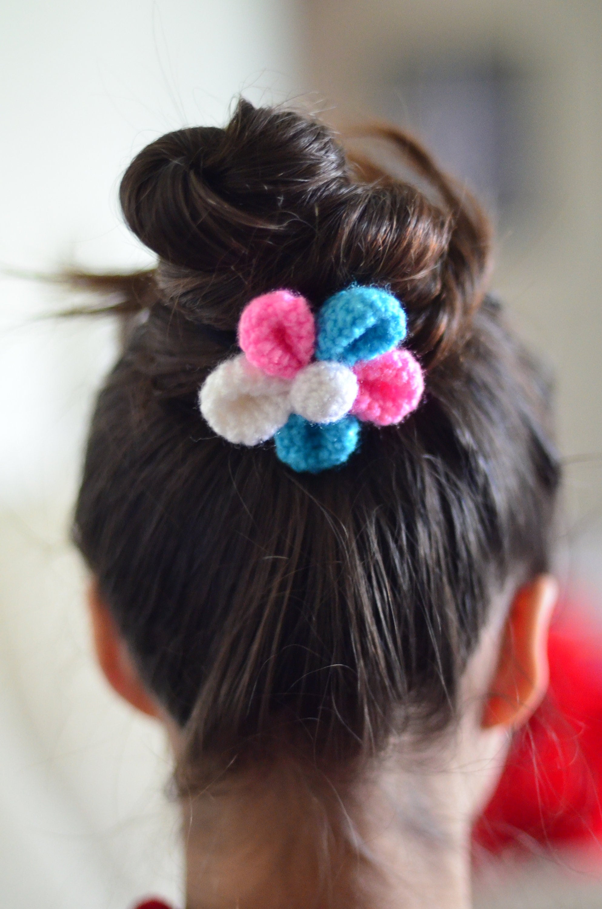 Crocheted Flower Hair Tie /ponytail Holder/ Hair Accessories / - Etsy