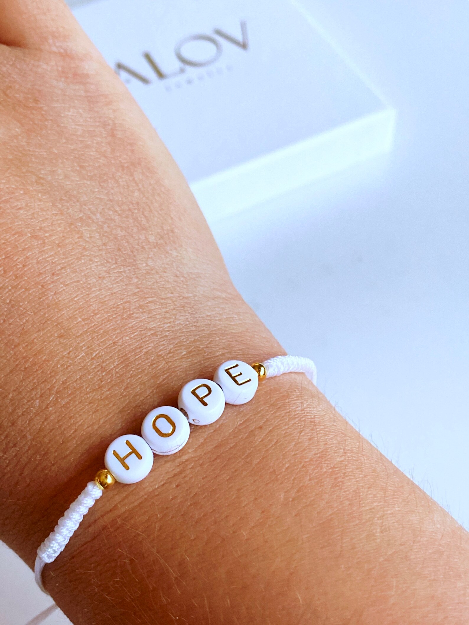 Custom Name String Bracelet - Letter Bracelet - Bridesmaids Gift - BFF ...