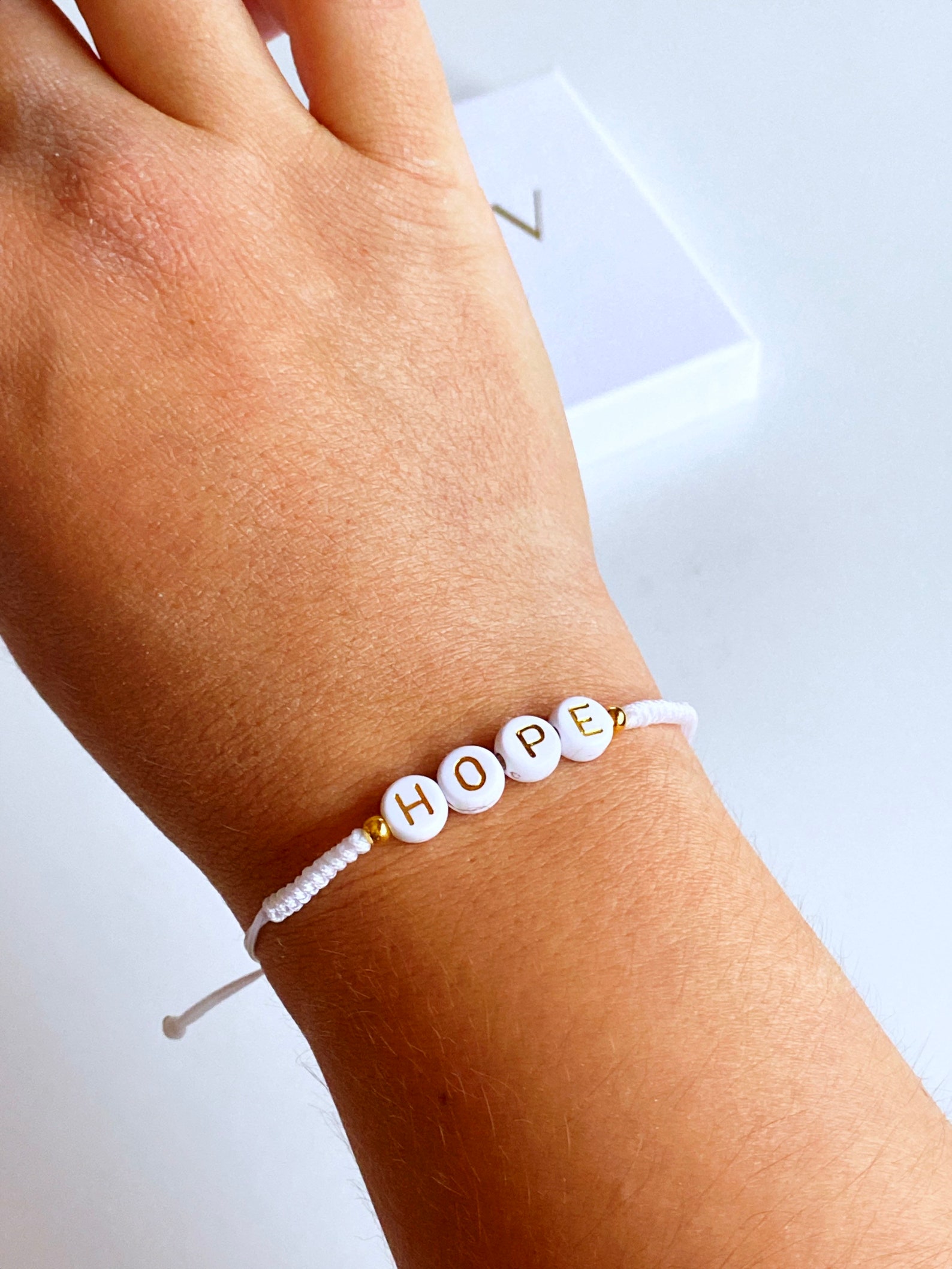 Custom Name String Bracelet - Letter Bracelet - Bridesmaids Gift - BFF ...